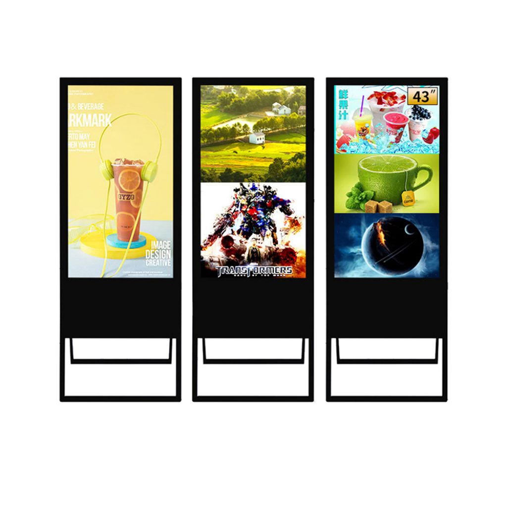 Portable Digital Signage LCD Screen Advertising Display floor stand ...