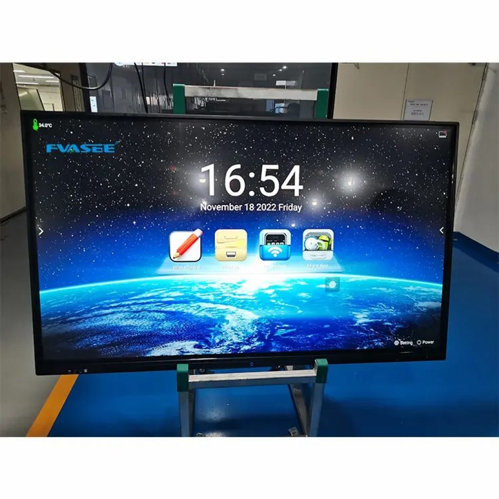 Factory interactive touch display android 11.0 smart board with type C ...